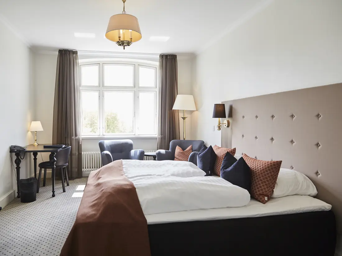 Hotel Vejlefjord is called "the castle in the woods"